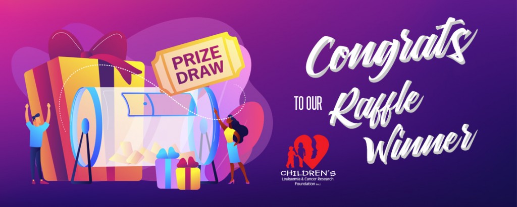 Congratulations to the Raffle Winner! - Child Cancer Research Foundation