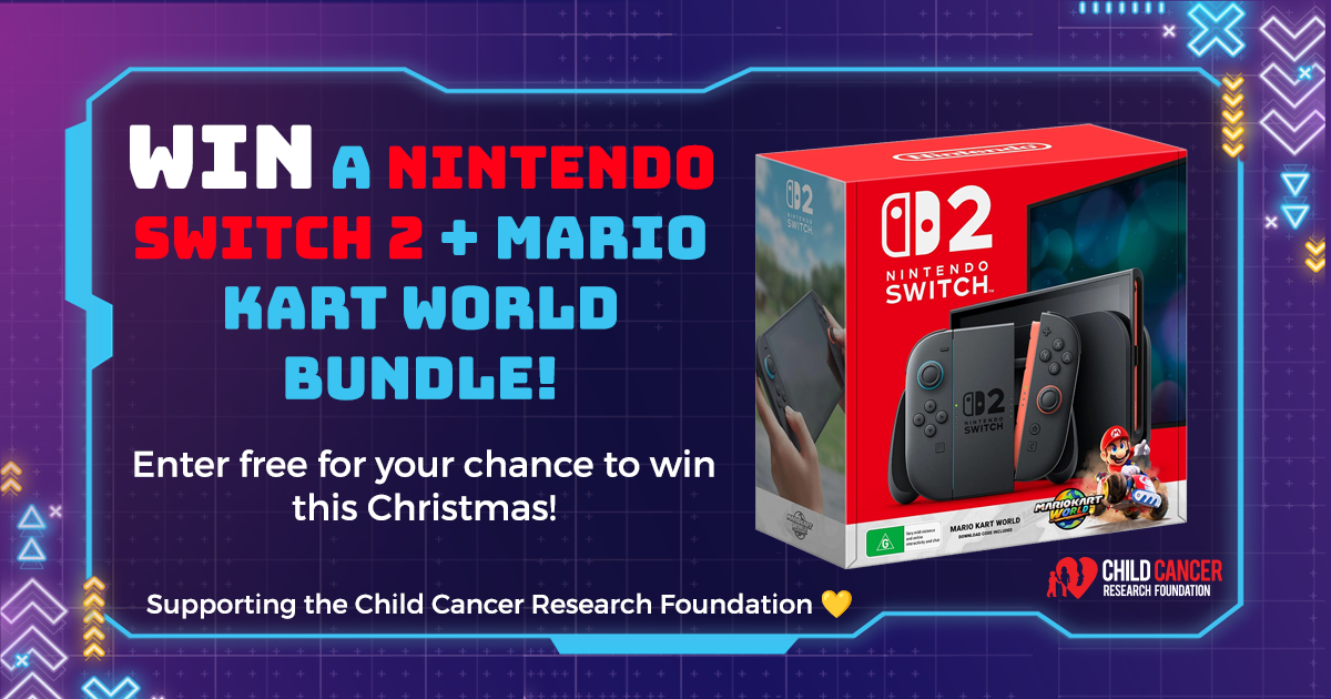WIN a Nintendo Switch 2 + Mario Kart World Bundle - Child Cancer ...